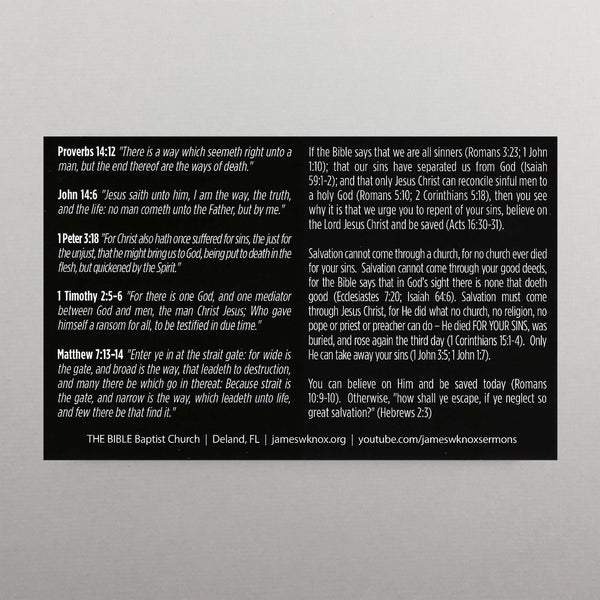 Bridge Tract (Package of 100) – THE BIBLE Baptist Church Store